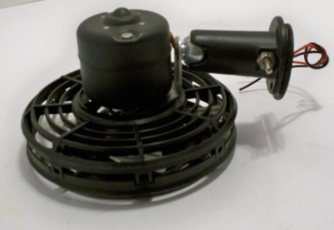 Four Blade Black Dash Fan RV212051 - Evans Tempcon