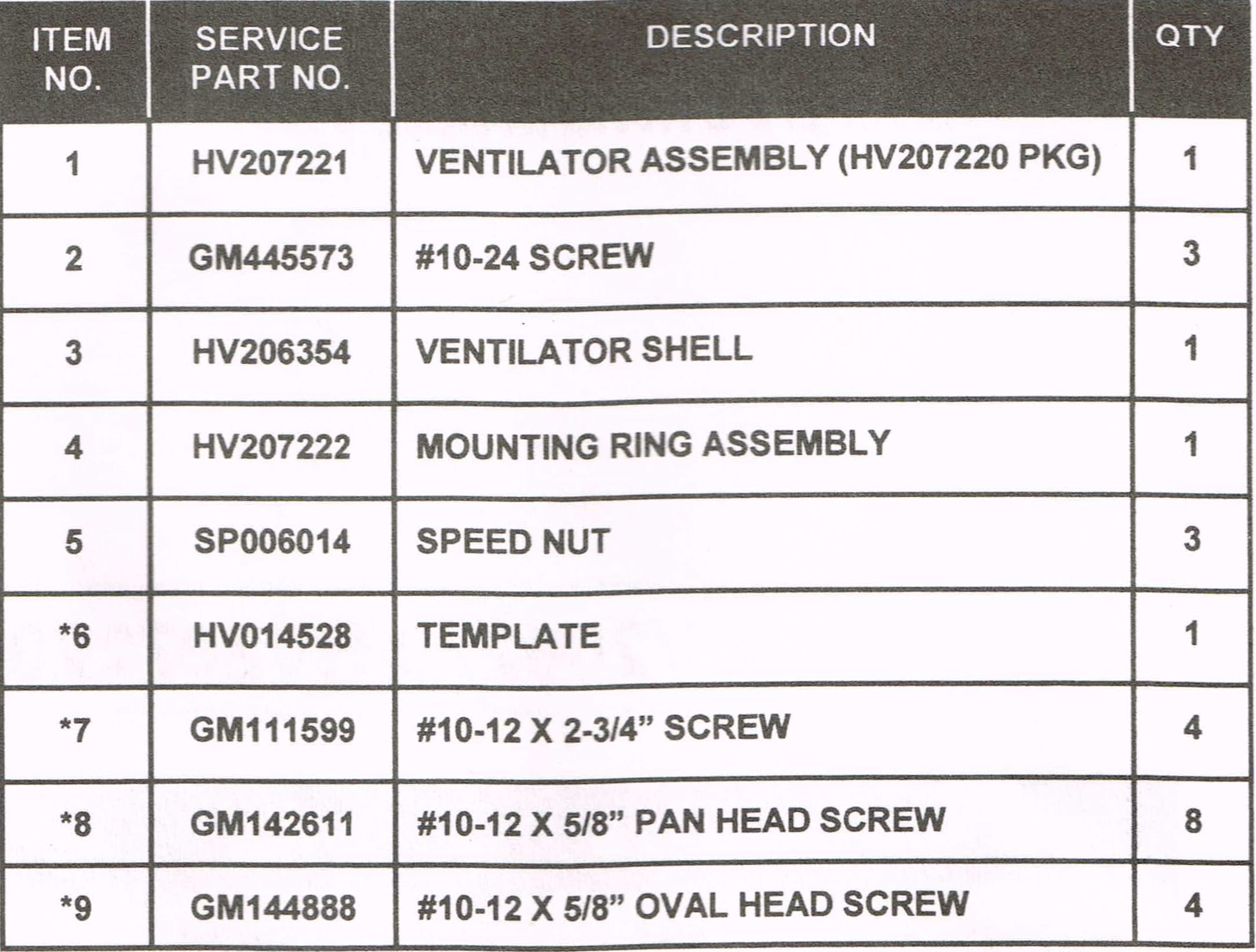 Static Exhaust Ventilator HV207220 - Evans Tempcon