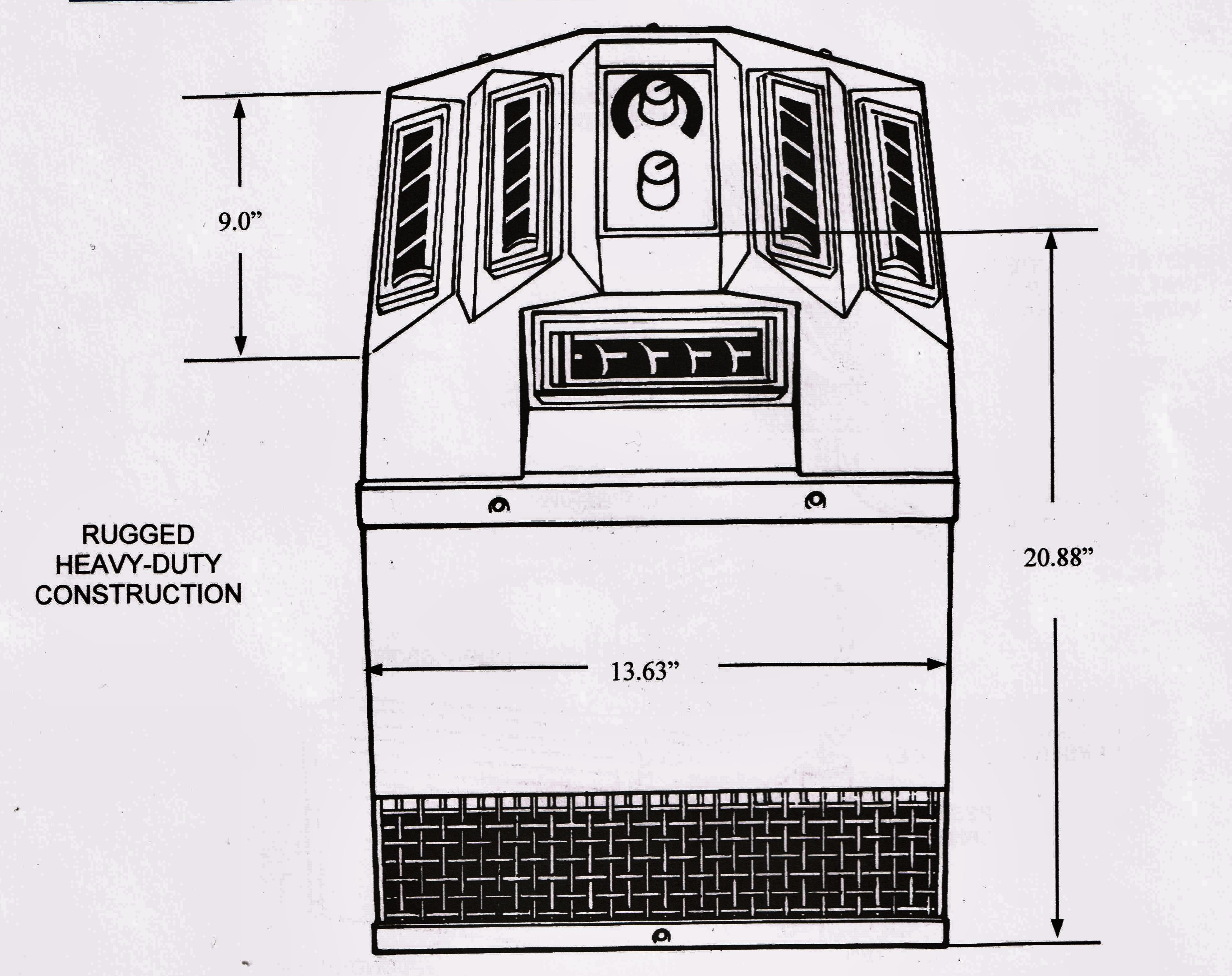 Back Wall A/C HV213115 - Evans