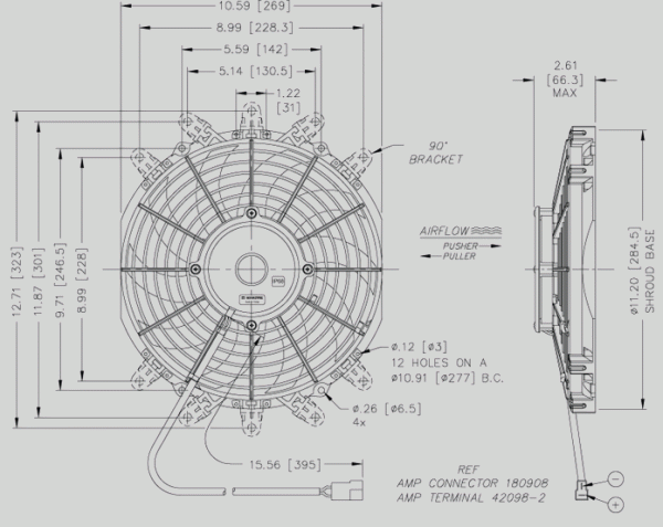 10" Reversible Fan (Danhard) 00831M-P - Comfort Air Inc.