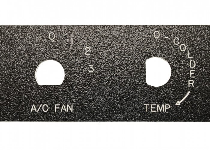 Faceplate - A/C Fan-Temp (ProAir) 09 000 174 - Comfort Air Inc.